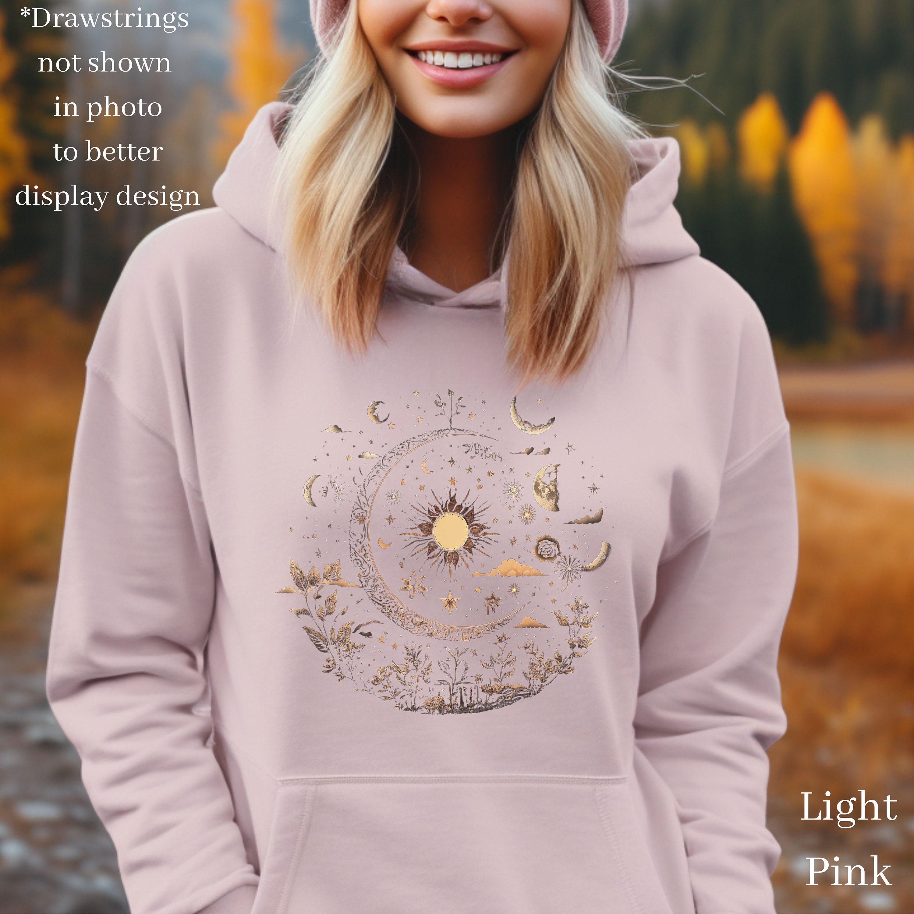 Moon Sweater Witchcore Hoodie Gift for Moon Lover Celestial - Etsy