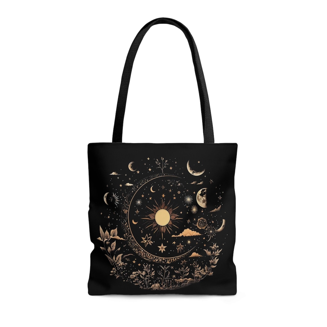 Magical Moon Tote Bag, Witchcore Bag, Mystic Moon Tote, Gift for Moon ...