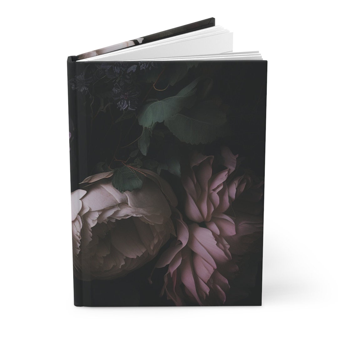 Dark Academia Floral Journal, Witchcore Journal, Dark Mystic Flower ...