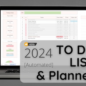 Automated to Do List, Task Tracker & Productivity Planner Daily, Weekly ...