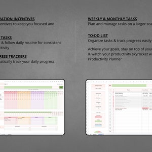 Automated to Do List, Task Tracker & Productivity Planner Daily, Weekly ...
