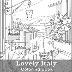 Lovely Italy Coloring Book - 30 Beautiful Illustrations of Historical ...