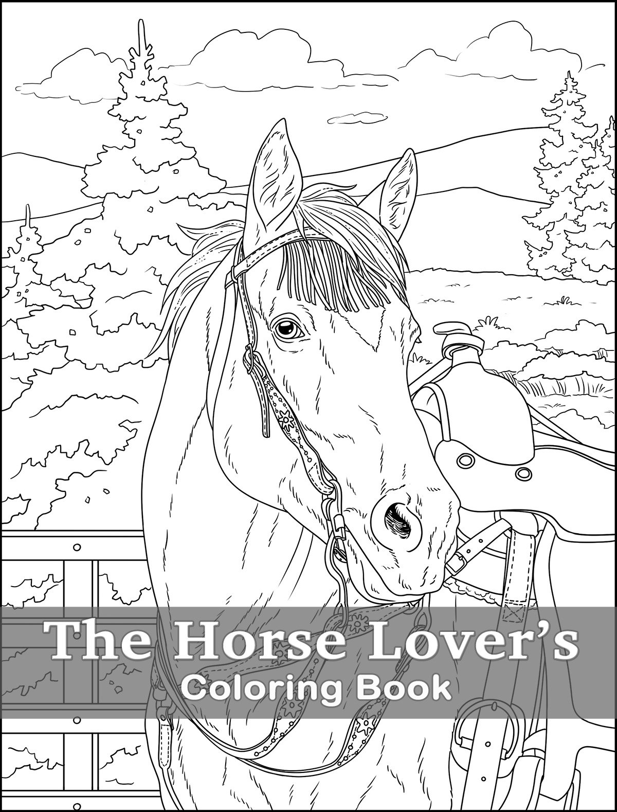 The Horse Lover's Coloring Book - 30 Beautiful Equine Illustrations in ...