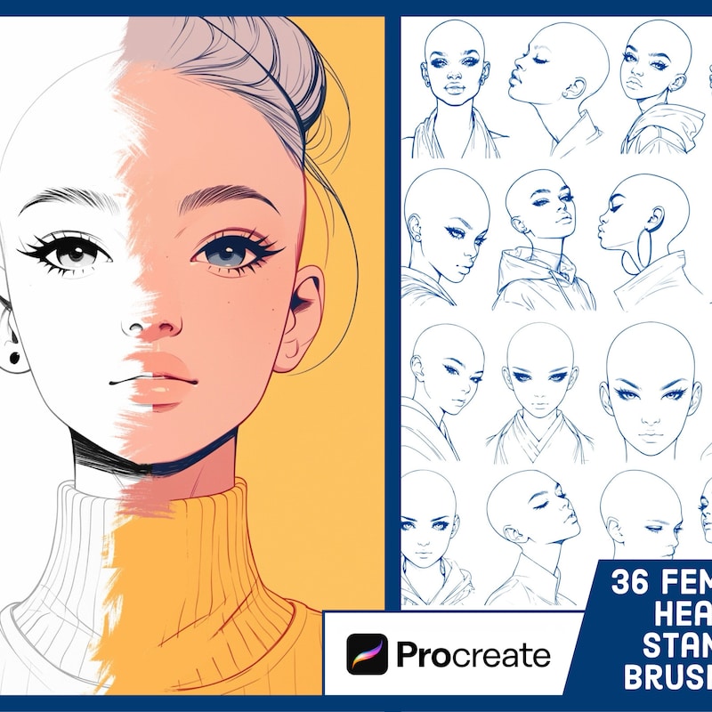 Procreate Head Stamp - Etsy