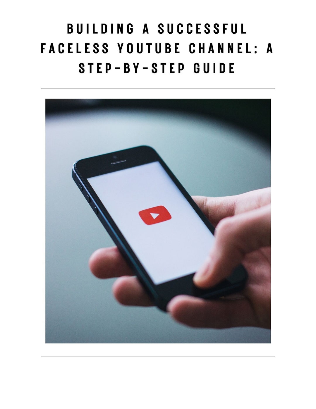 Faceless Youtube Channel Success Guide: Step-by-step Ebook for Growing a Profitable Channel - Etsy