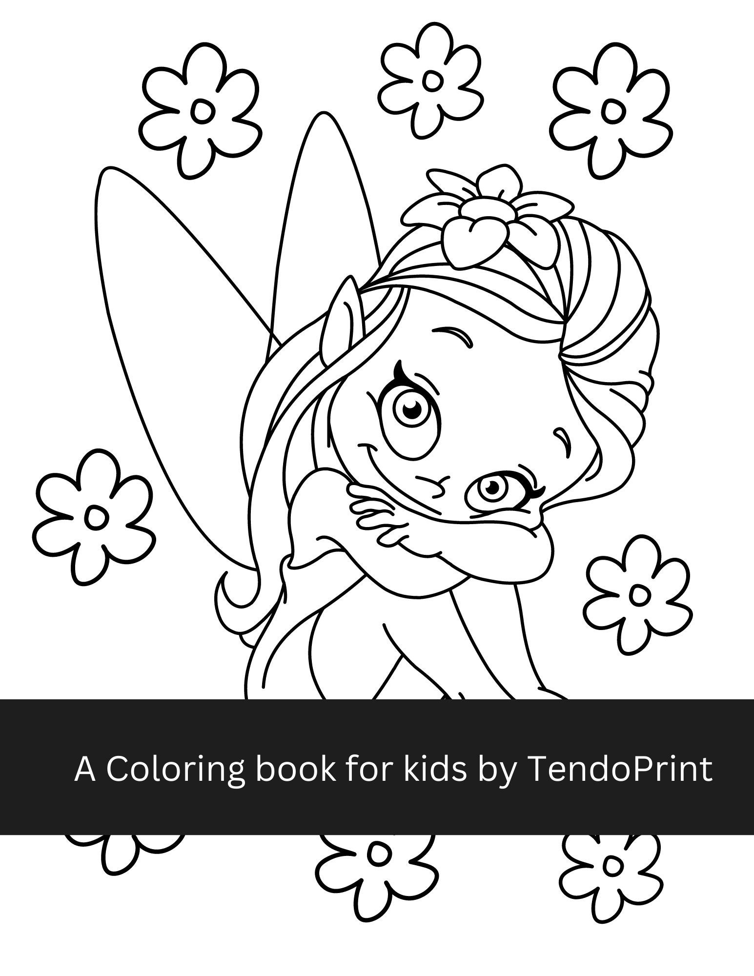 Beautiful Fairies in Butterfly Garden Coloring Books for Kids - Etsy