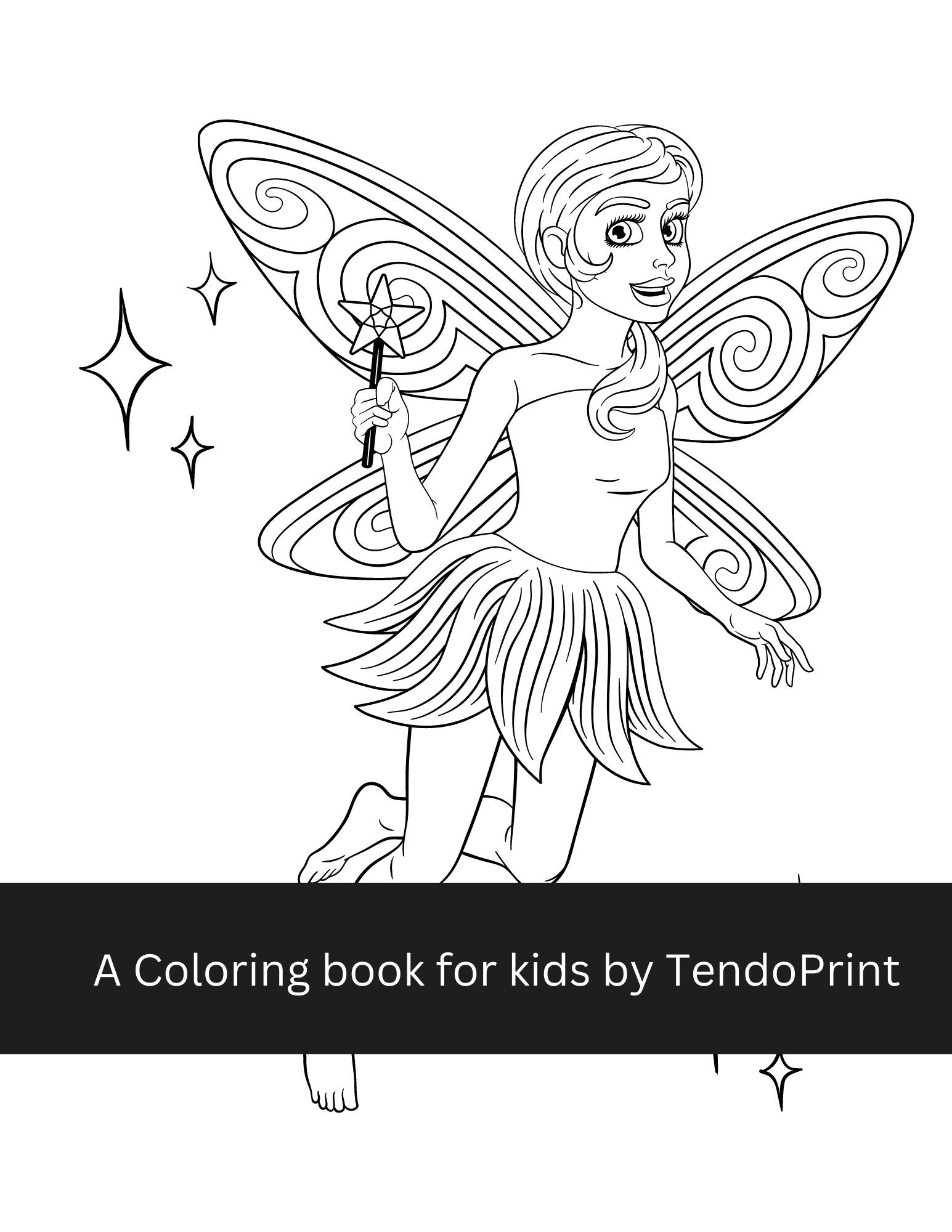 Beautiful Fairies in Butterfly Garden Coloring Books for Kids - Etsy