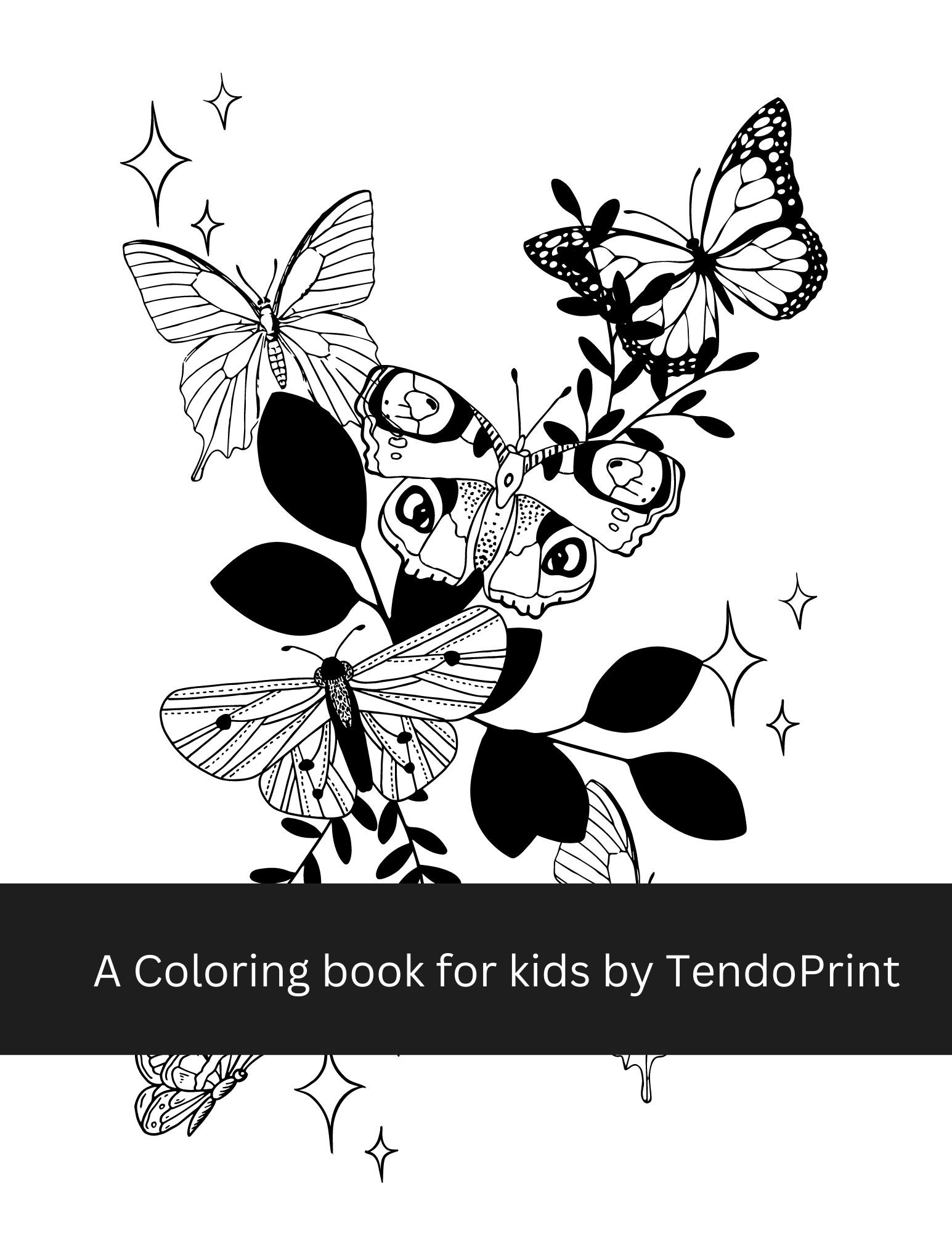 Beautiful Fairies in Butterfly Garden Coloring Books for Kids - Etsy