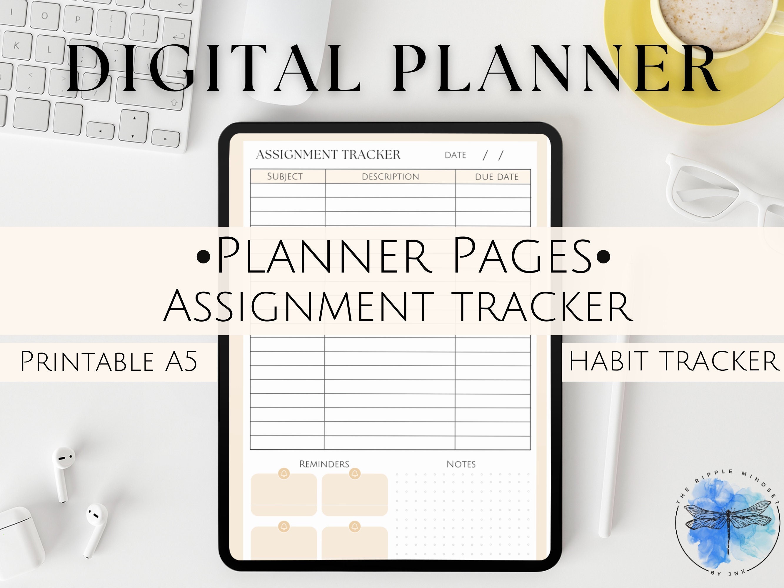 Assignment Tracker, Printable Planner, Planner Pages, Daily Planner ...