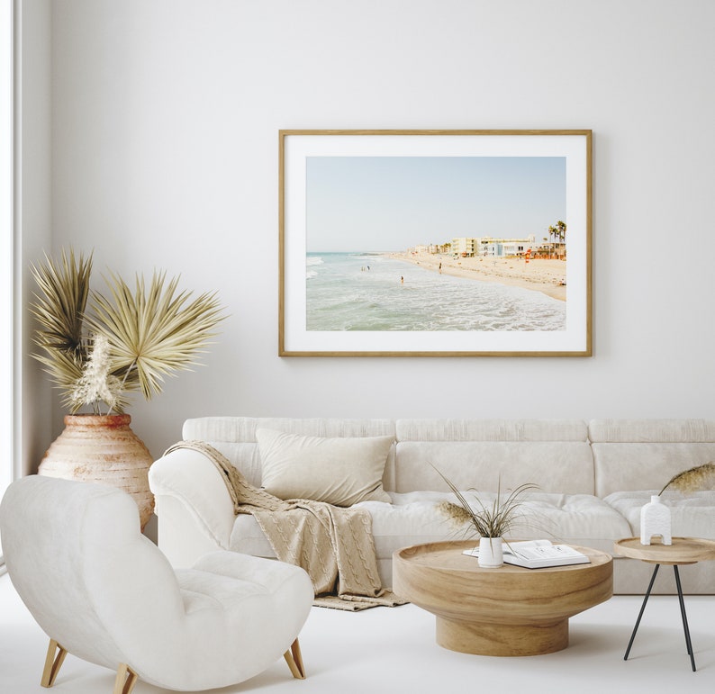 Minimalist Beach Art Print, Beach House Art - Etsy