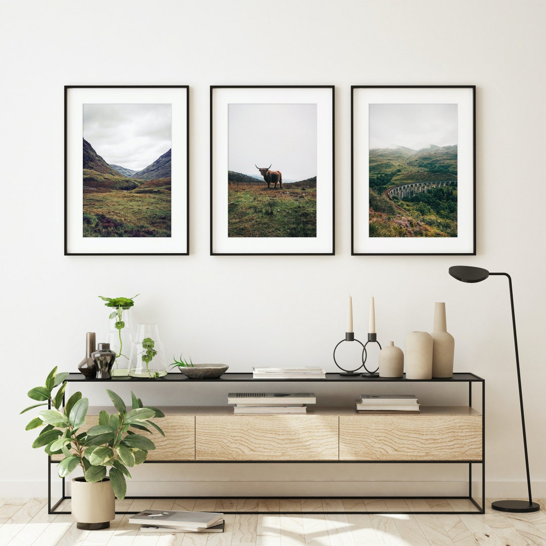 Scotland Wall Art Set of 3, Scotland Gallery Wall Set - Etsy