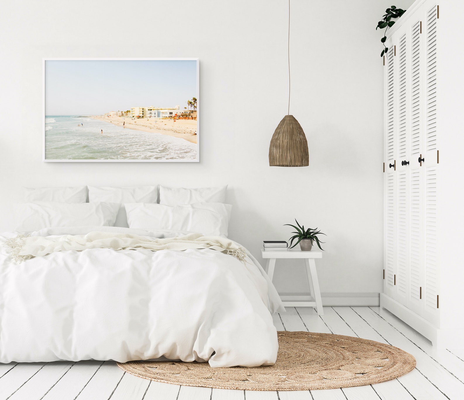 Minimalist Beach Art Print, Beach House Art - Etsy