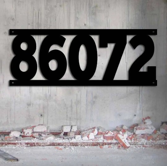 Huge Address Numbers Custom Metal Sign Large House Numbers - Etsy