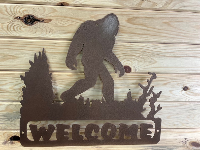 Bigfoot Welcome Sign - Etsy