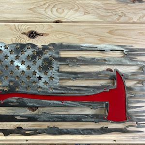 American Flag With Ax - Etsy