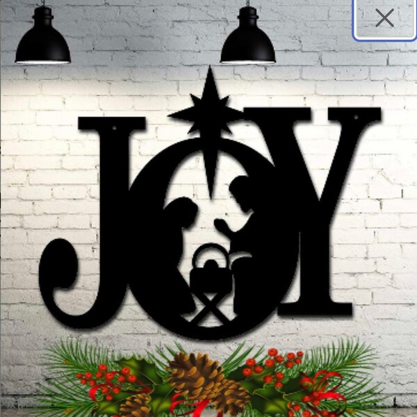 Joy Metal Sign - Etsy