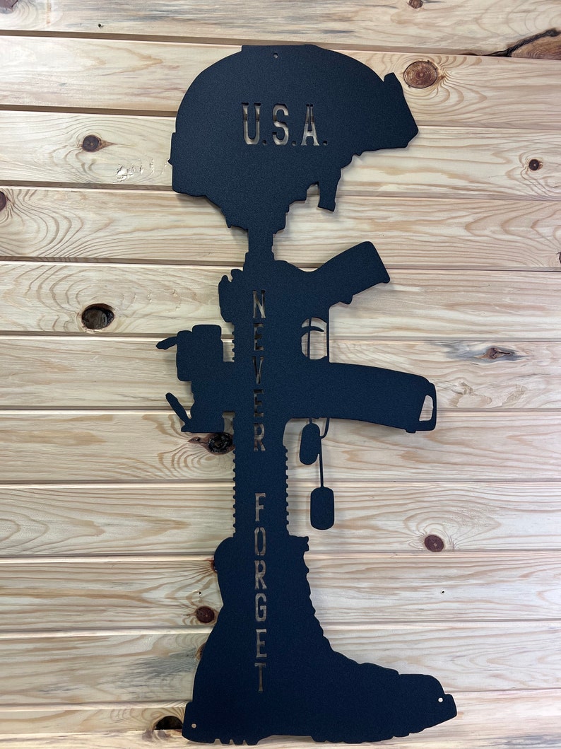 USA Never Forget Soldier Boot - Etsy