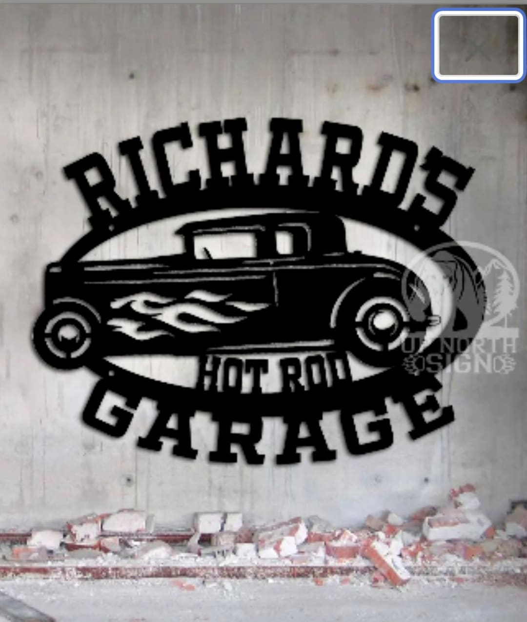 Hot Rod Garage - Personalized Custom Metal Sign - 21 X 16 Inches ...