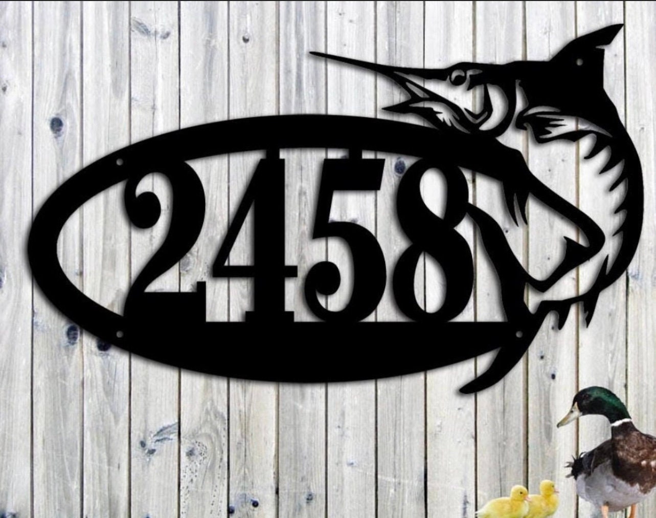 Marlin Address Custom Metal Sign 2 Sizes - Etsy