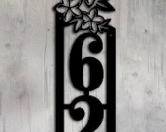 Personalized Metal Vertical Address Sign - Etsy