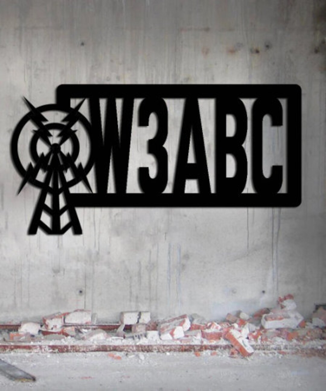 Ham Radio - Amateur Radio - Call Letters Custom Metal Sign - Metal Wall ...