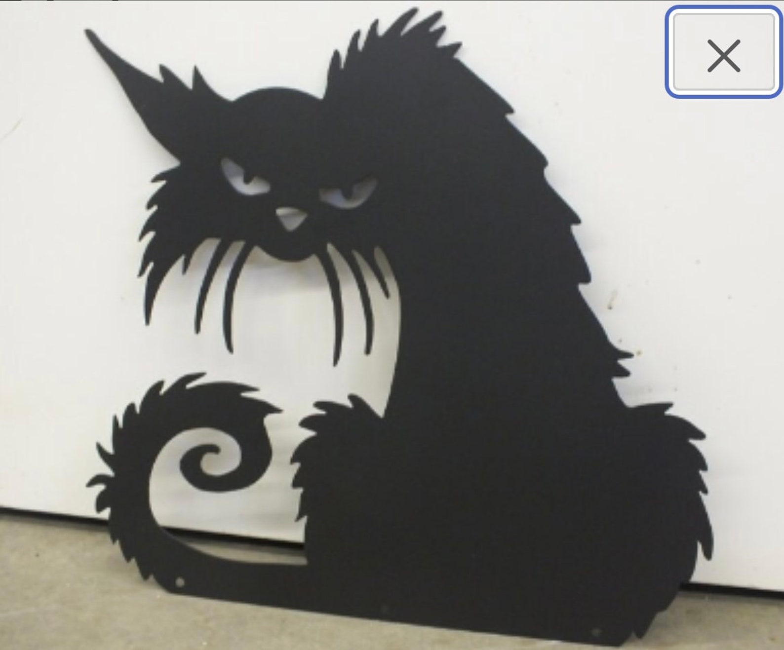 Cat Halloween Angry Grumpy Cat- Indoor / Outdoor Decoration - 16 Inches ...