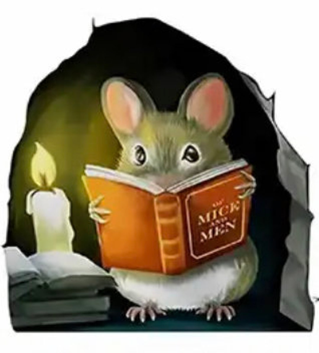 3D Mouse Glow in Dark Mouse in Hole Wall Decal Sticker - Etsy