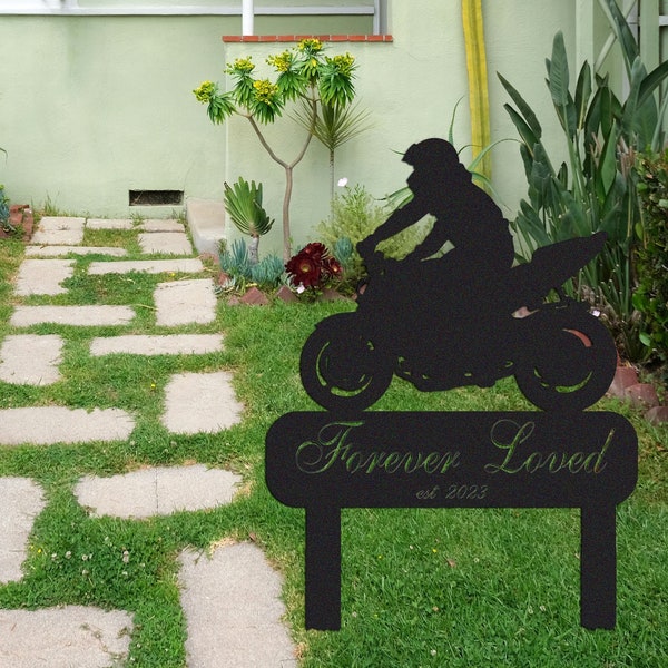 Motorcycle Yard Decor - Etsy