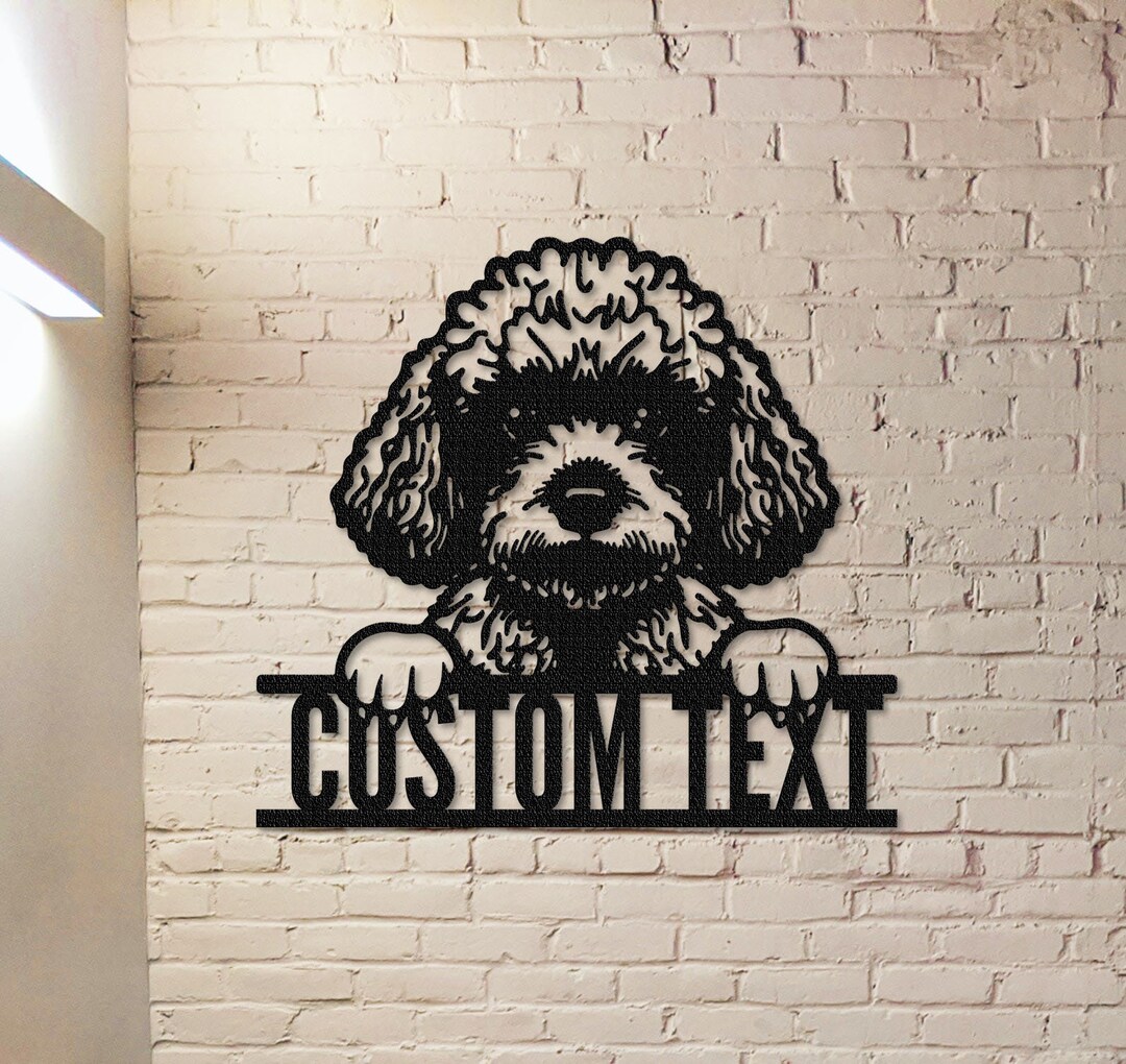 Personalized Poodle Dog Metal Sign,custom Poodle Dog Wall Art,dog House ...