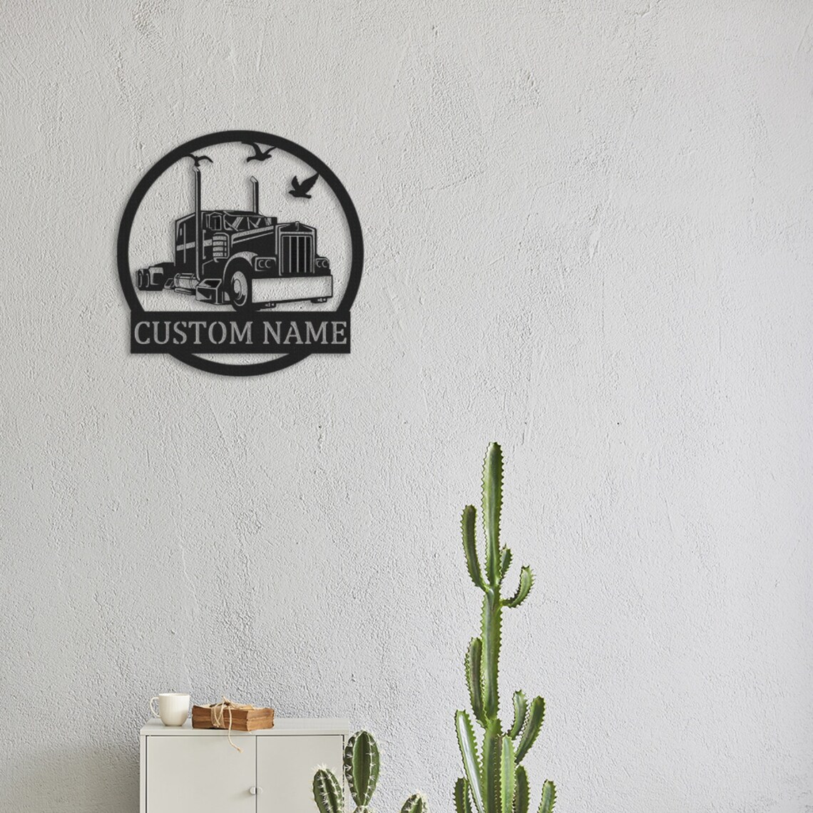 Custom Truck Metal Signmetal Truck Signsemi Truck Wall - Etsy