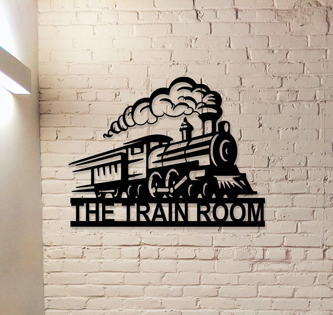 Personalized Train Sign,train Metal Sign,train Room Decor,custom Train ...