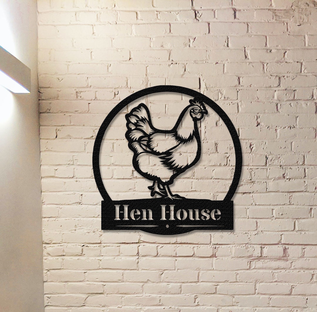 Custom Chicken Coop Sign,chicken Coop Wall Art,chicken Farm House Decor ...
