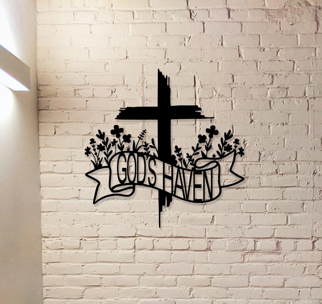 Personalized Faith Cross Metal Sign,custom Family Name Sign,last Name ...