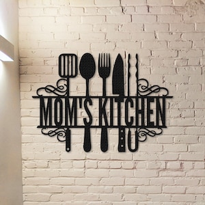 Kitchen Metal Sign,custom Kitchen Wall Art,metal Kitchen Sign ...