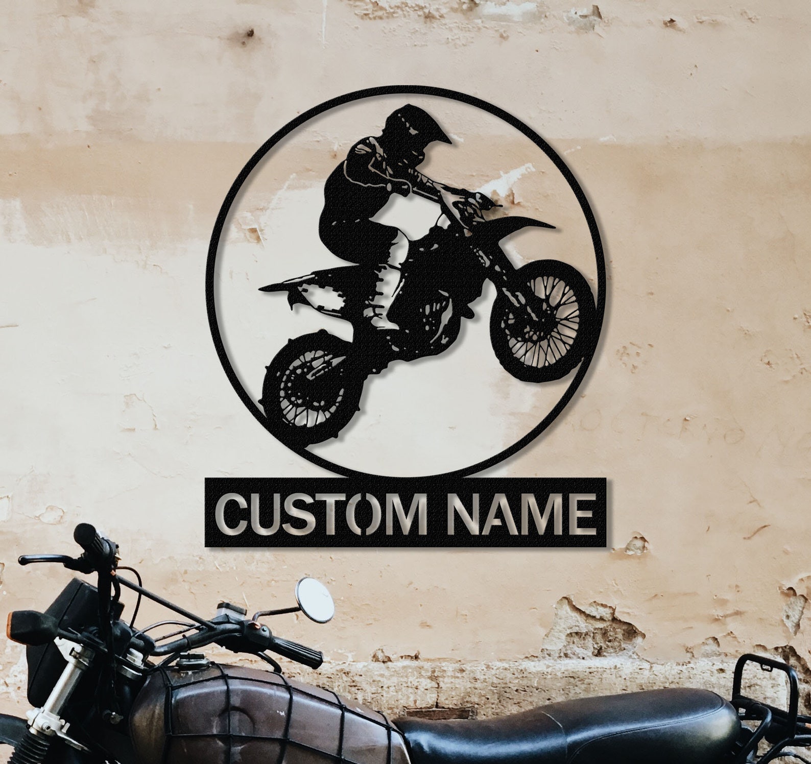 Custom Motorcycle Sign Namepersonalized Motorcycle Wall - Etsy