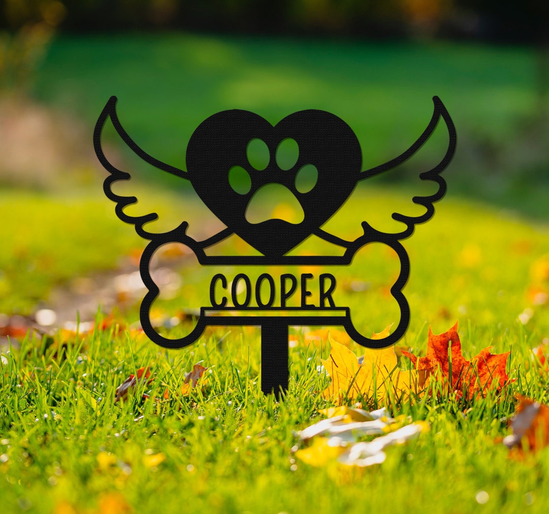 Pet Marker Sign With Stake,custom Pet Memorial Sign Stake,pet Marker ...