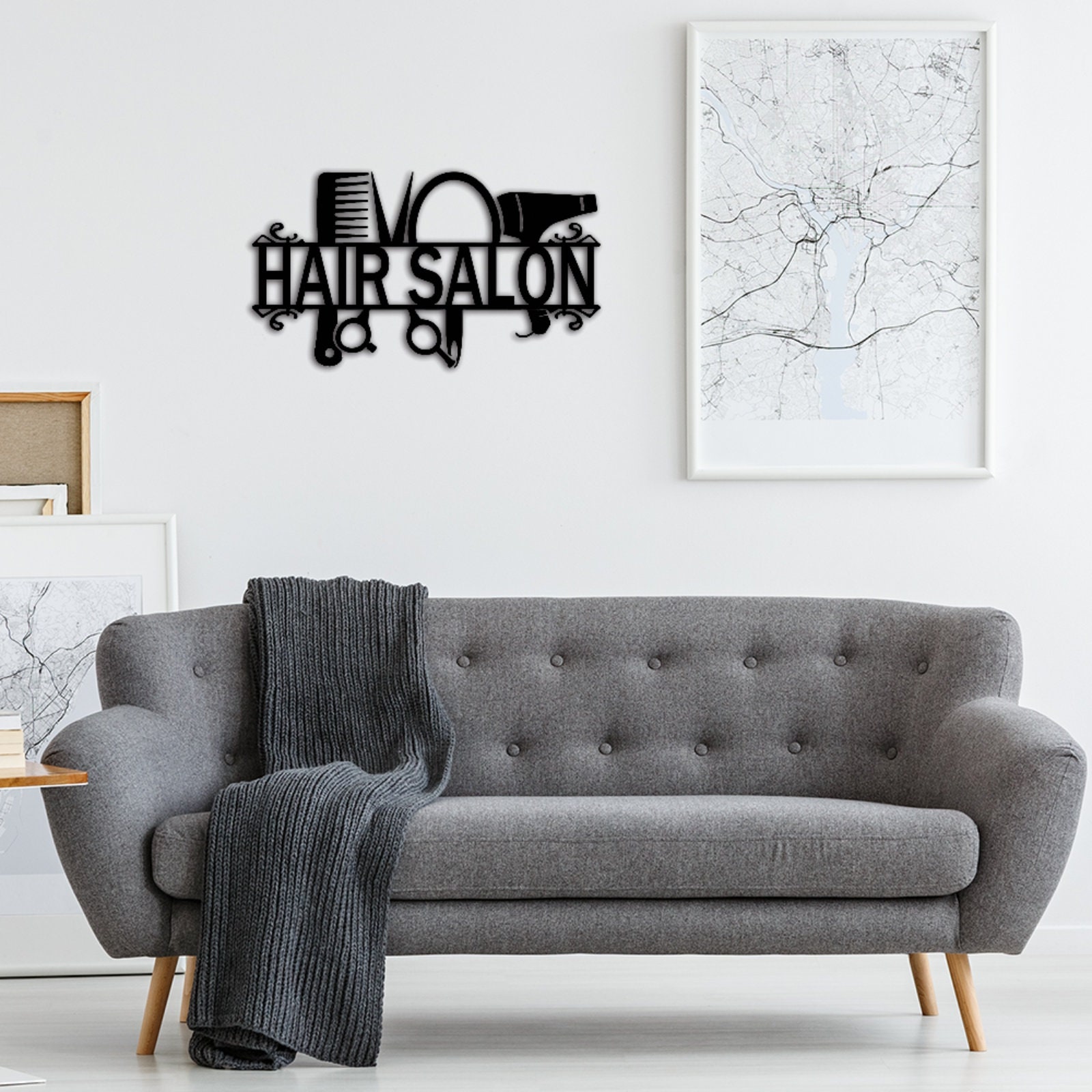 Custom Hair Salon Wall Decor,salon Name Sign,beauty Salon Decor ...