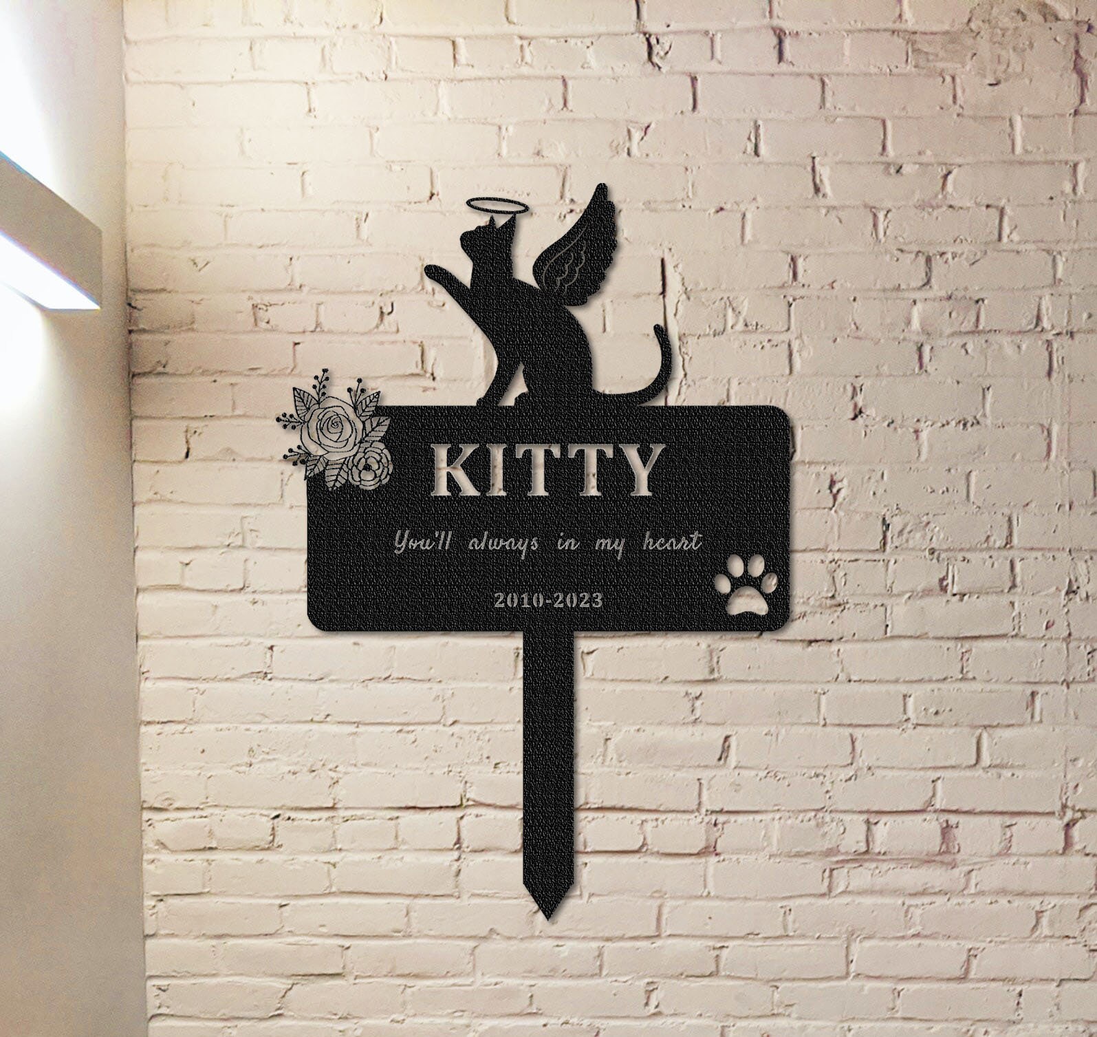 Custom Cat Memorial Sign With Stakepet Grave Markers Sign - Etsy