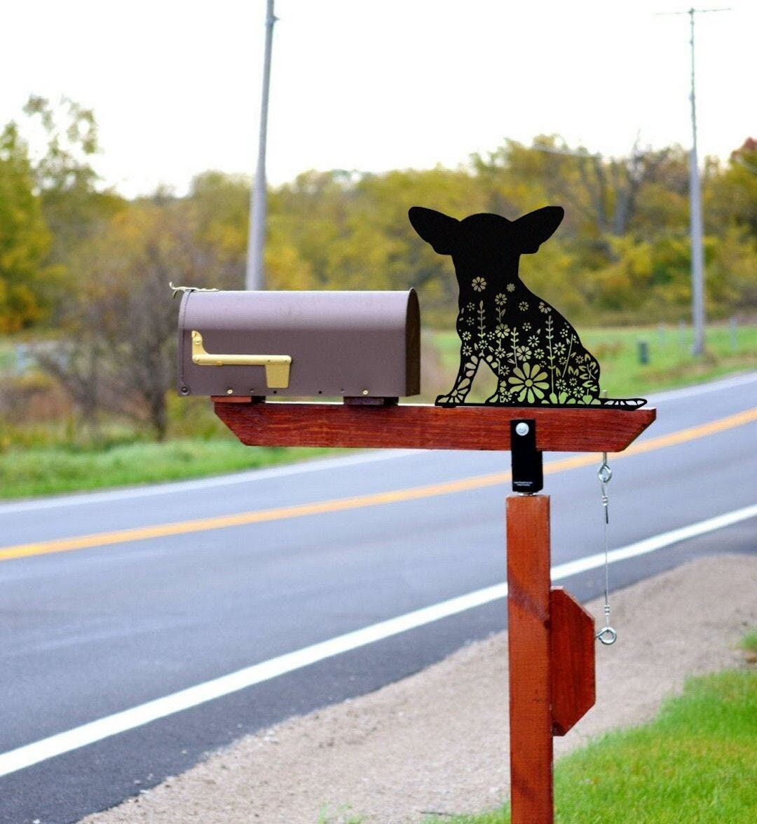 Custom Pet Mailbox Topper,dog Metal Sign,chihuahua Bulldog Cat Bunny ...