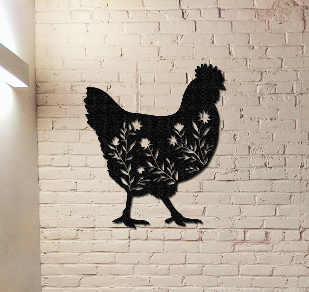 Chicken Metal Sign,chicken Coop Wall Decor,chicken Wall Art,hen House ...