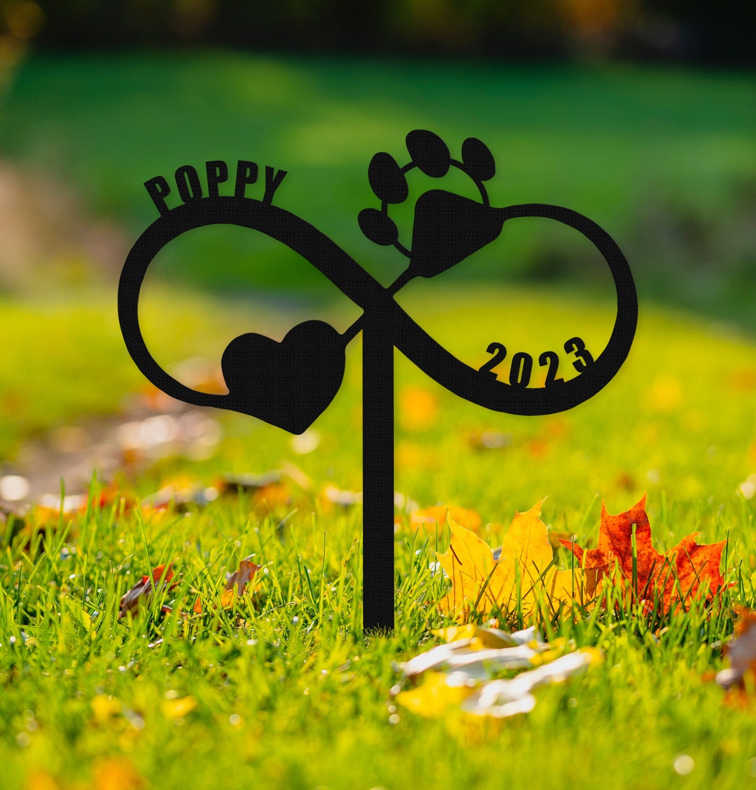 Custom Pet Grave Sign With Stake,pet Memorial Sign Stake,pet Marker ...