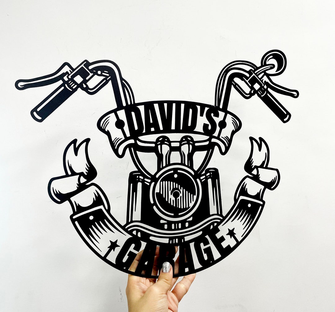 Custom Motorcycle Metal Sign,personalized Metal Art,metal Garage Sign ...