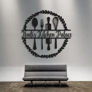 Personalized Kitchen Metal Sign,kitchen Wall Art for Mom,family Kitchen ...