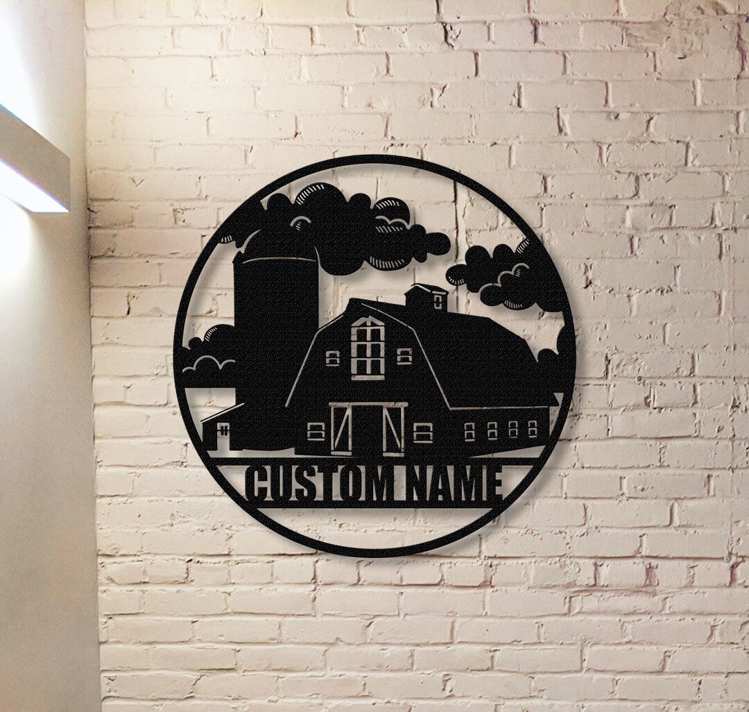 Custom Barn Metal Sign,farm Decor,barn Decor,farm House Sign ...