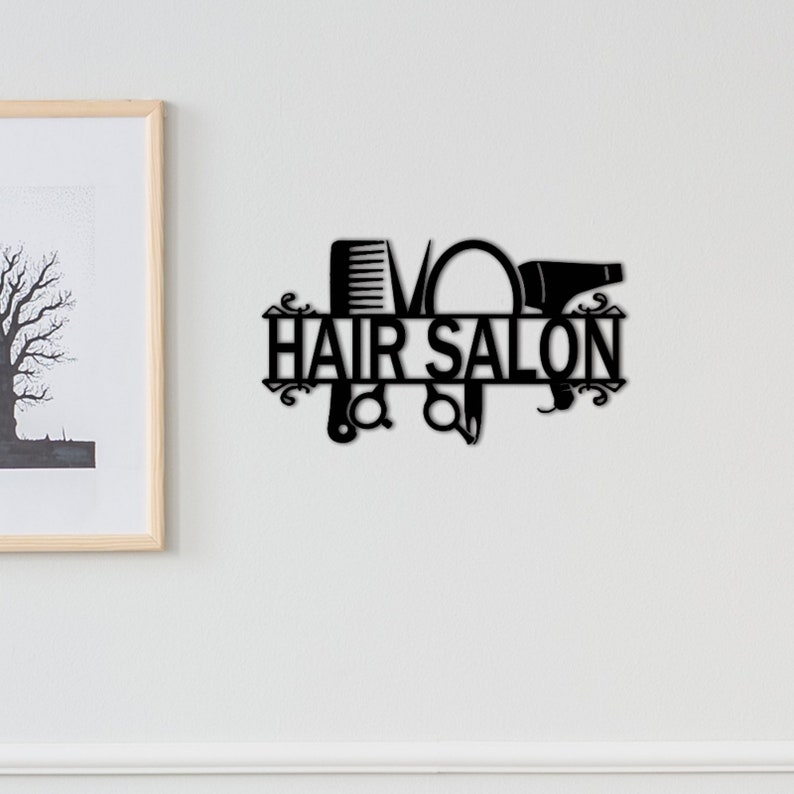 Custom Hair Salon Wall Decor,salon Name Sign,beauty Salon Decor ...