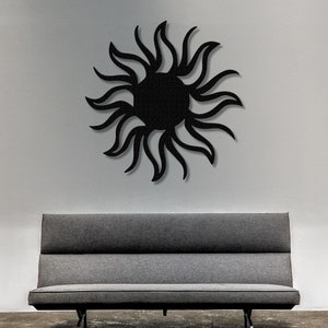 Metal Wacky Sun Wall Art,wacky Sun Decor,sun Wall Art,garden Decor ...