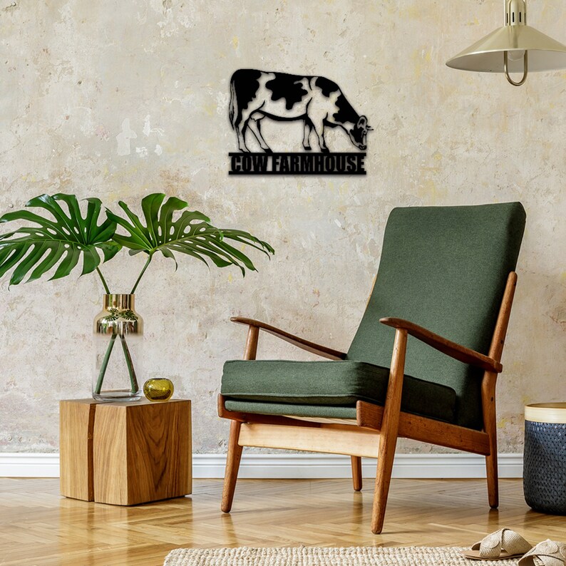 Custom Cow Sign Namecow Wall Artpersonalized Cow Metal - Etsy