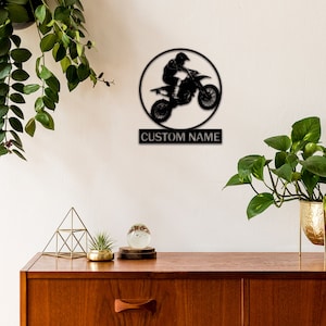 Custom Motorcycle Sign Name,personalized Motorcycle Wall Art,biker ...