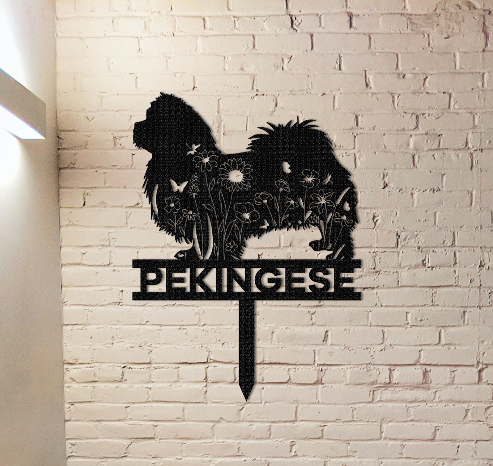 Custom Pekingese Memorial Stake Sign,pet Grave Markers Sign, Metal Sign ...