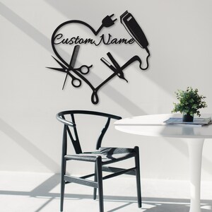 Personalized Hair Salon Metal Sign,hairstylist Gift,custom Salon Wall ...